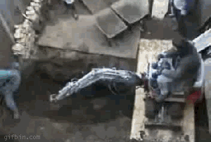 Mini-excavator Fail | Best Funny Gifs Updated Daily