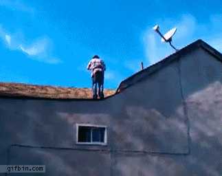 Backflip From Building Roof | Best Funny Gifs Updated Daily