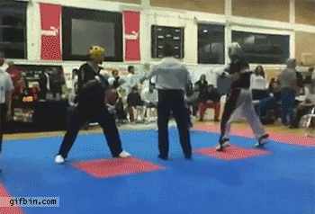 Best Friends At Kickboxing Final | Best Funny Gifs Updated Daily