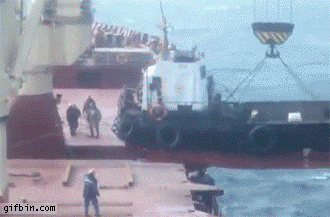 Ship Moving Fail | Best Funny Gifs Updated Daily