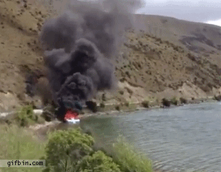 Cool Way To Put Out A Boat Fire | Best Funny Gifs Updated Daily