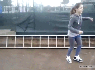 Girl Moonwalking Fail | Best Funny Gifs Updated Daily