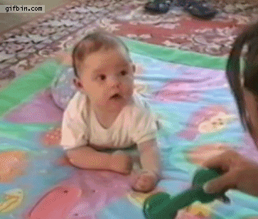 Baby Follows Toy With Eyes | Best Funny Gifs Updated Daily