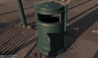 Trash Can Optical Illusion | Best Funny Gifs Updated Daily