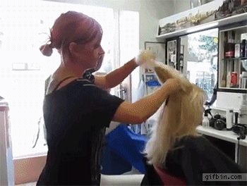 Razor Hair-cutting Technique | Best Funny Gifs Updated Daily