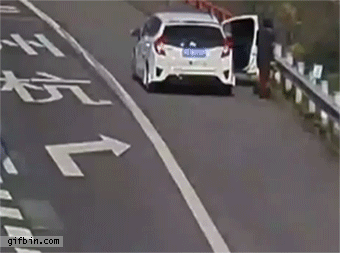 Woman Resting On Road Shoulder Gets Hit By Runaway Tire | Best Funny ...