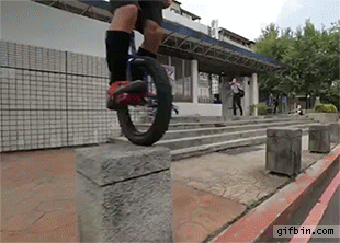 Unicycle Leaps | Best Funny Gifs Updated Daily