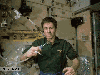 Drinking Water Bubbles In Space | Best Funny Gifs Updated Daily