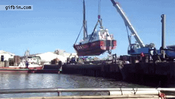 Putting Boat In Water Fail | Best Funny Gifs Updated Daily