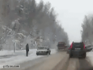 Truck Avoids Crash | Best Funny Gifs Updated Daily