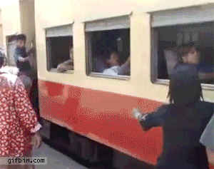 Taking The Train In Myanmar | Best Funny Gifs Updated Daily