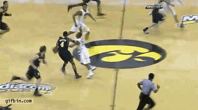 Basketball Player Tripped By Teammate, Makes Assist | Best Funny Gifs ...