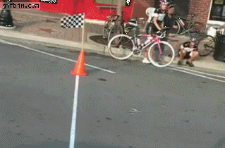 Cyclist Falls On The Finish Line | Best Funny Gifs Updated Daily