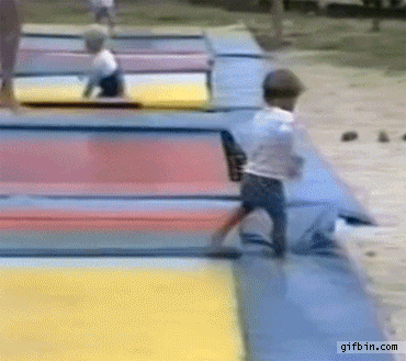 Kid Has A Trampoline Accident | Best Funny Gifs Updated Daily