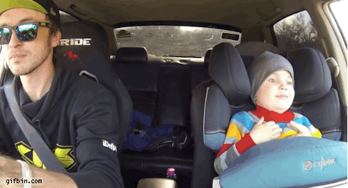 Little Girl's Reaction To Dad's Fast Driving | Best Funny Gifs Updated ...