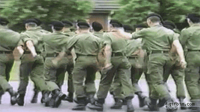 Soldier Turnig Fail | Best Funny Gifs Updated Daily