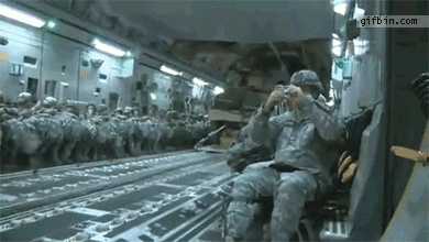 Humvee Dropped Out Of Plane | Best Funny Gifs Updated Daily