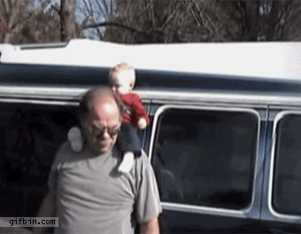 Old Man Almost Drops Baby | Best Funny Gifs Updated Daily