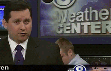 Guy In The Background During Weather Report | Best Funny Gifs Updated Daily