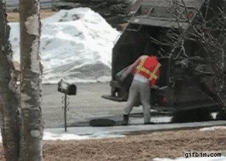 Garbage Man Rage | Best Funny Gifs Updated Daily