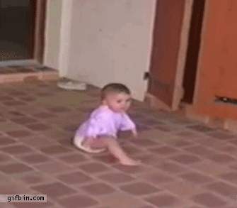 Baby Creeping Around | Best Funny Gifs Updated Daily