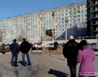 Apartment Building Collapses | Best Funny Gifs Updated Daily
