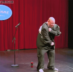 Bald Guy Splits On Russian Talent Show | Best Funny Gifs Updated Daily
