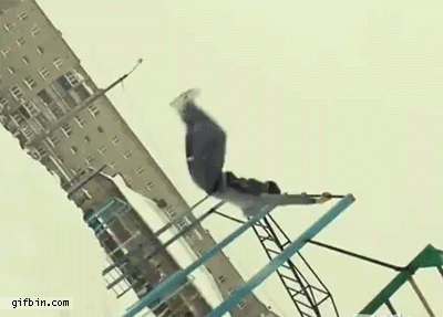 Guy Bangs Head While Doing Backflip | Best Funny Gifs Updated Daily