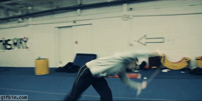 Shooting Arrow While Backflipping | Best Funny Gifs Updated Daily