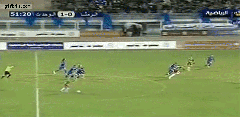 Motaz Salhani's Lucky Goal | Best Funny Gifs Updated Daily