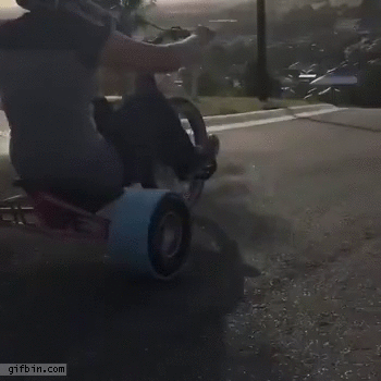 Girl Does Impressive Trike Drift | Best Funny Gifs Updated Daily