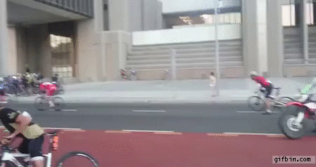 Cyclists Vs. Strong Wind | Best Funny Gifs Updated Daily