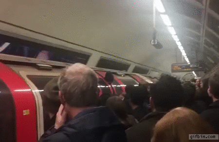 Guy's head stuck between train doors - Full screen | Best Funny Gifs ...