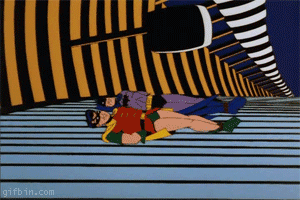 Batman And Robin Rolling Inside A Piano | Best Funny Gifs Updated Daily