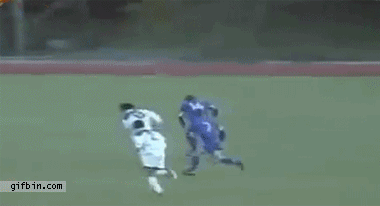 Soccer Player Trips, Scores By Accident | Best Funny Gifs Updated Daily