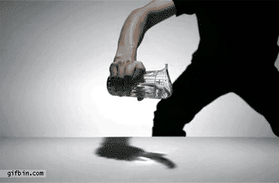 Slo-mo Water Spill | Best Funny Gifs Updated Daily