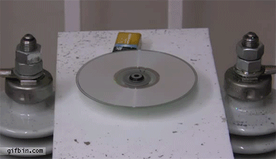 Erasing CD With High Voltage | Best Funny Gifs Updated Daily
