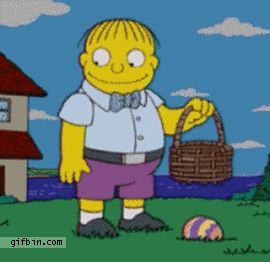 The Simpsons: Ralph Wiggum Discovers Easter Eggs | Best Funny Gifs ...
