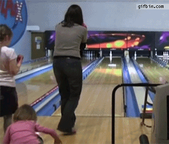 Woman Hits Girl In The Head With Bowling Ball | Best Funny Gifs Updated ...