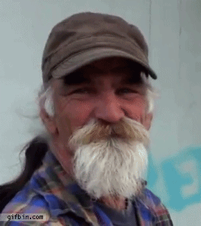 Homeless Man Mustache Tricks | Best Funny Gifs Updated Daily