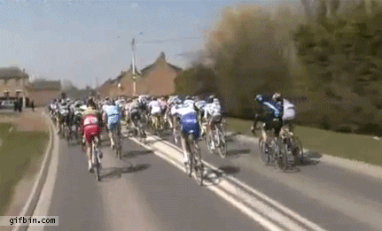 Cyclist Hits Traffic Sign - Yoann Offredo | Best Funny Gifs Updated Daily