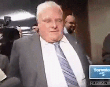 Totonto Mayor Rob Ford Walks Into Camera | Best Funny Gifs Updated Daily
