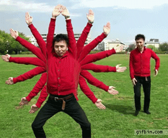 Multiple Arms Video Magic Trick | Best Funny Gifs Updated Daily