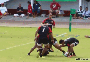 Funny Rugby Injury Faking Moment | Best Funny Gifs Updated Daily