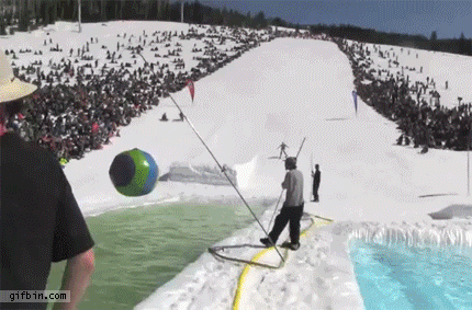 Pond Skimming Fail | Best Funny Gifs Updated Daily