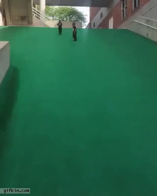 Man Catches Kid Running Downhill | Best Funny Gifs Updated Daily