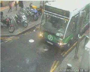 Traffic Pole Accident | Best Funny Gifs Updated Daily