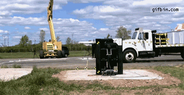 Slo-mo Vehicle Arrestor Crash Test | Best Funny Gifs Updated Daily