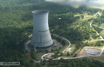 Cooling Tower Implosion | Best Funny Gifs Updated Daily