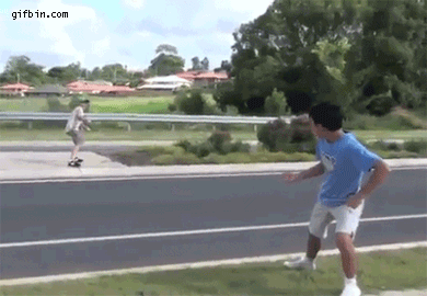 Invisible Rope Prank Causes Fender Bender | Best Funny Gifs Updated Daily